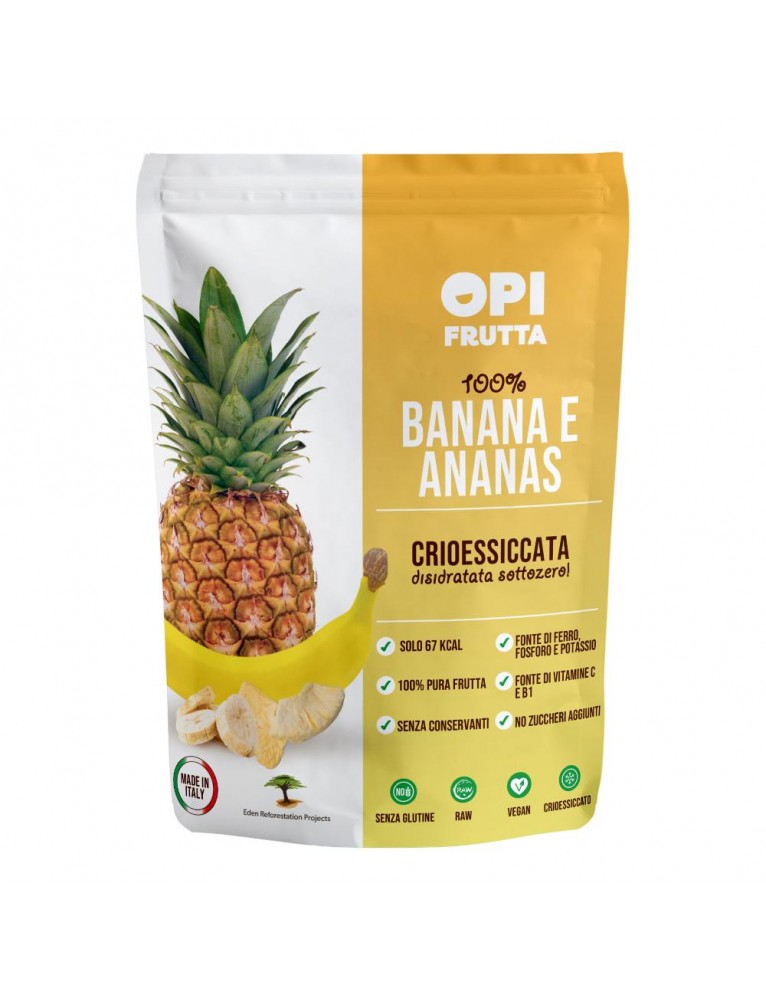 Opi Frutta Banana-Ananas Crioessicata 20g